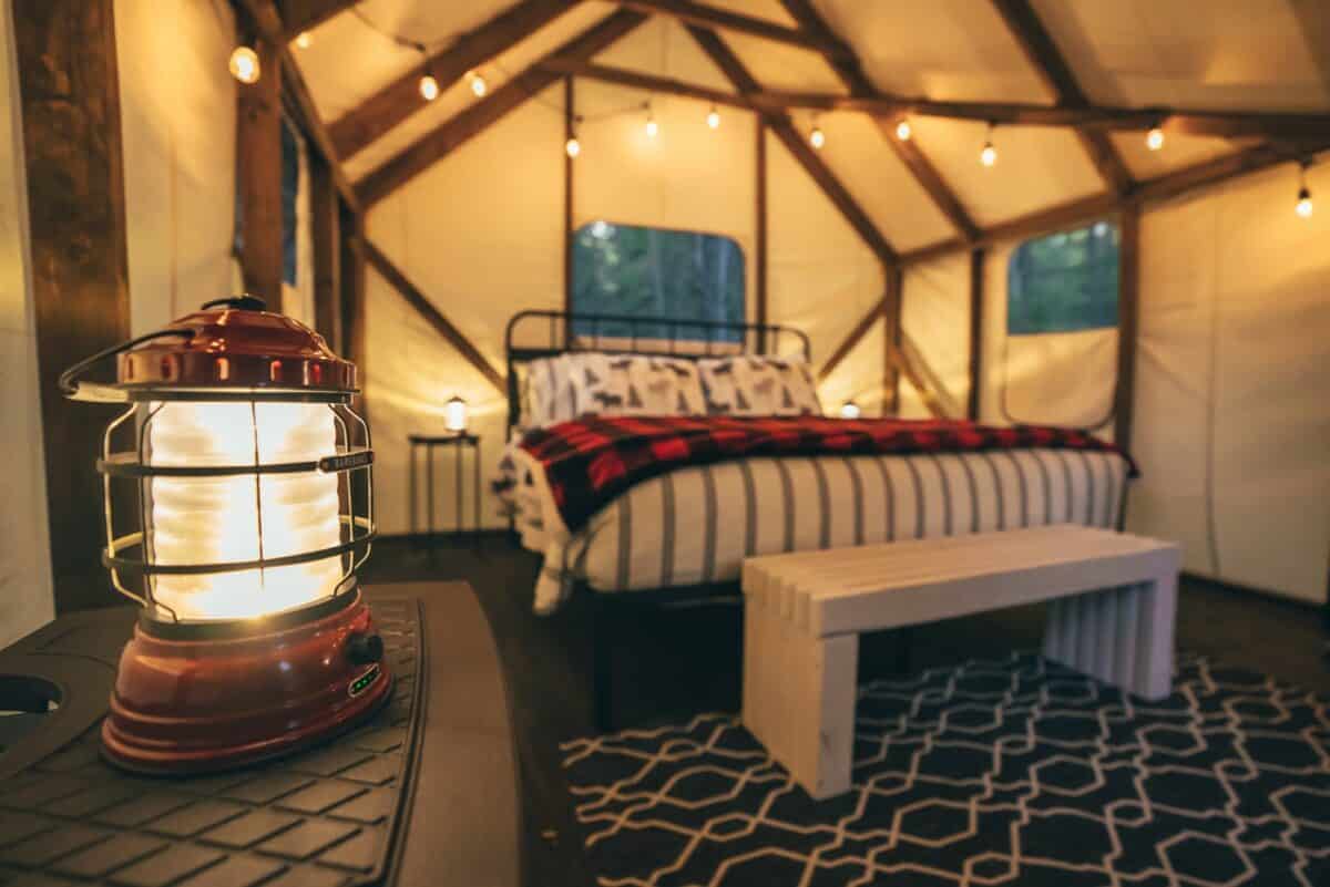 Kung tält - 2 Person Glamping Tent at North Shore Camping Co