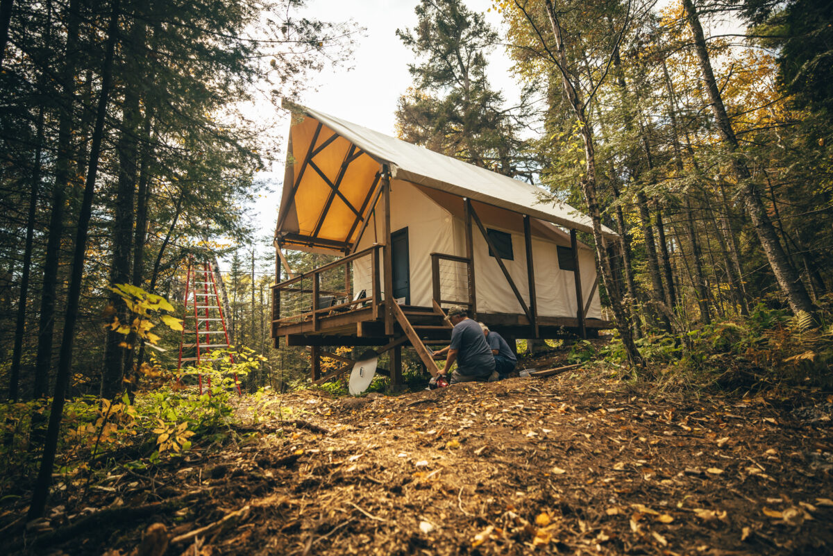 Growing a Glampground from the Ground - North Shore Camping Co