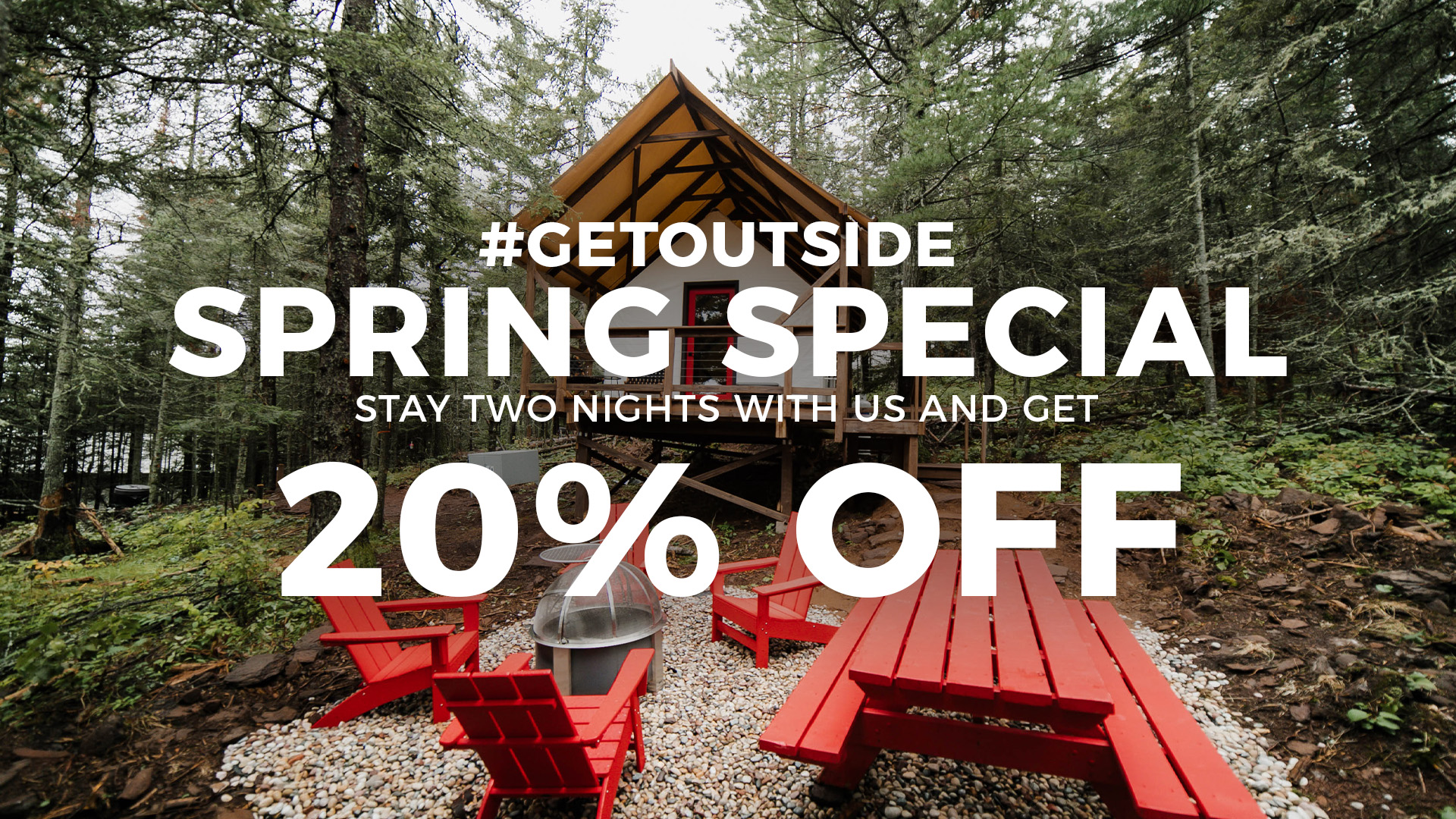 Glamping Packages & Deals at North Shore Camping Co.